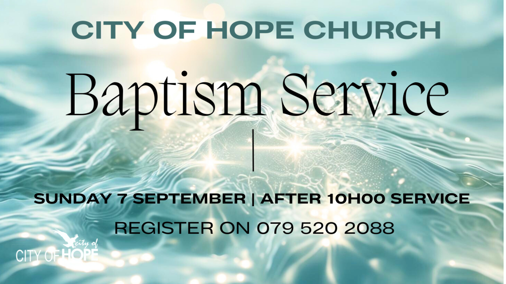 Baptism Service - CITY OF HOPE CHURCH